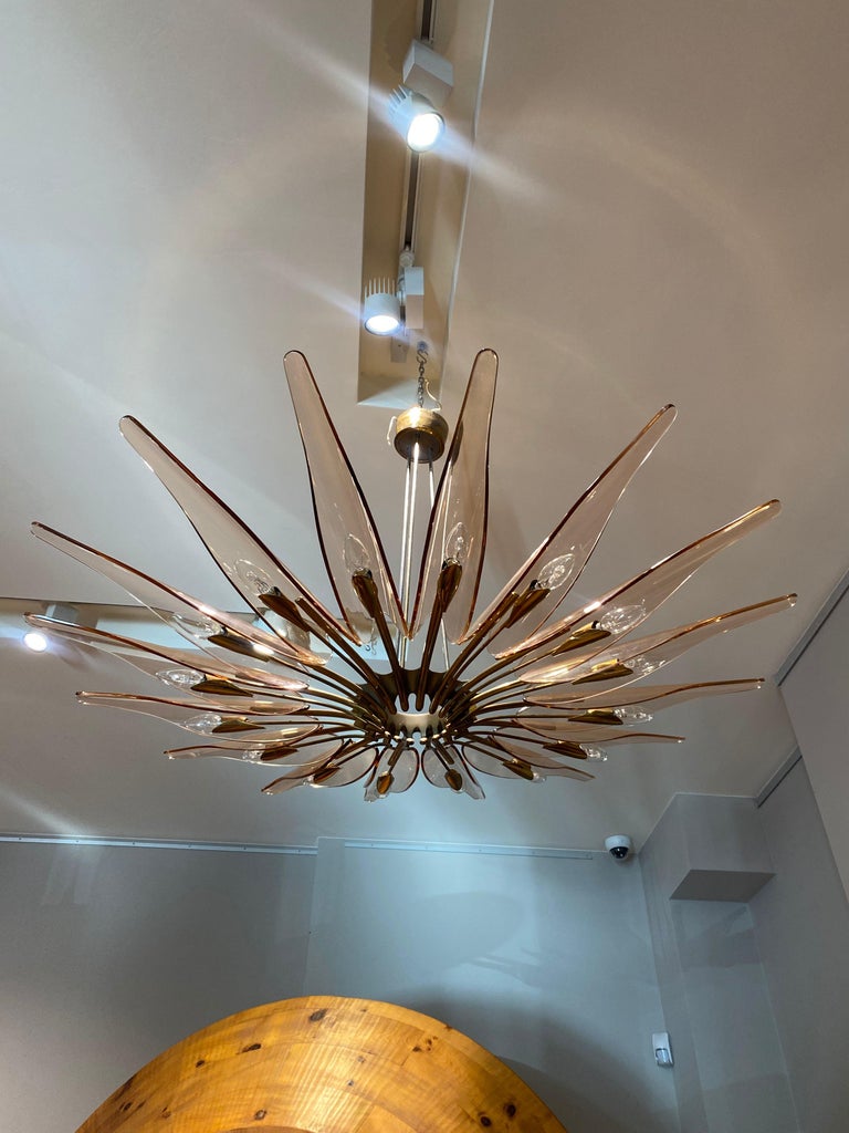 Dahlia Chandelier by Max Ingrand for Fontana Arte For Sale at 1stDibs