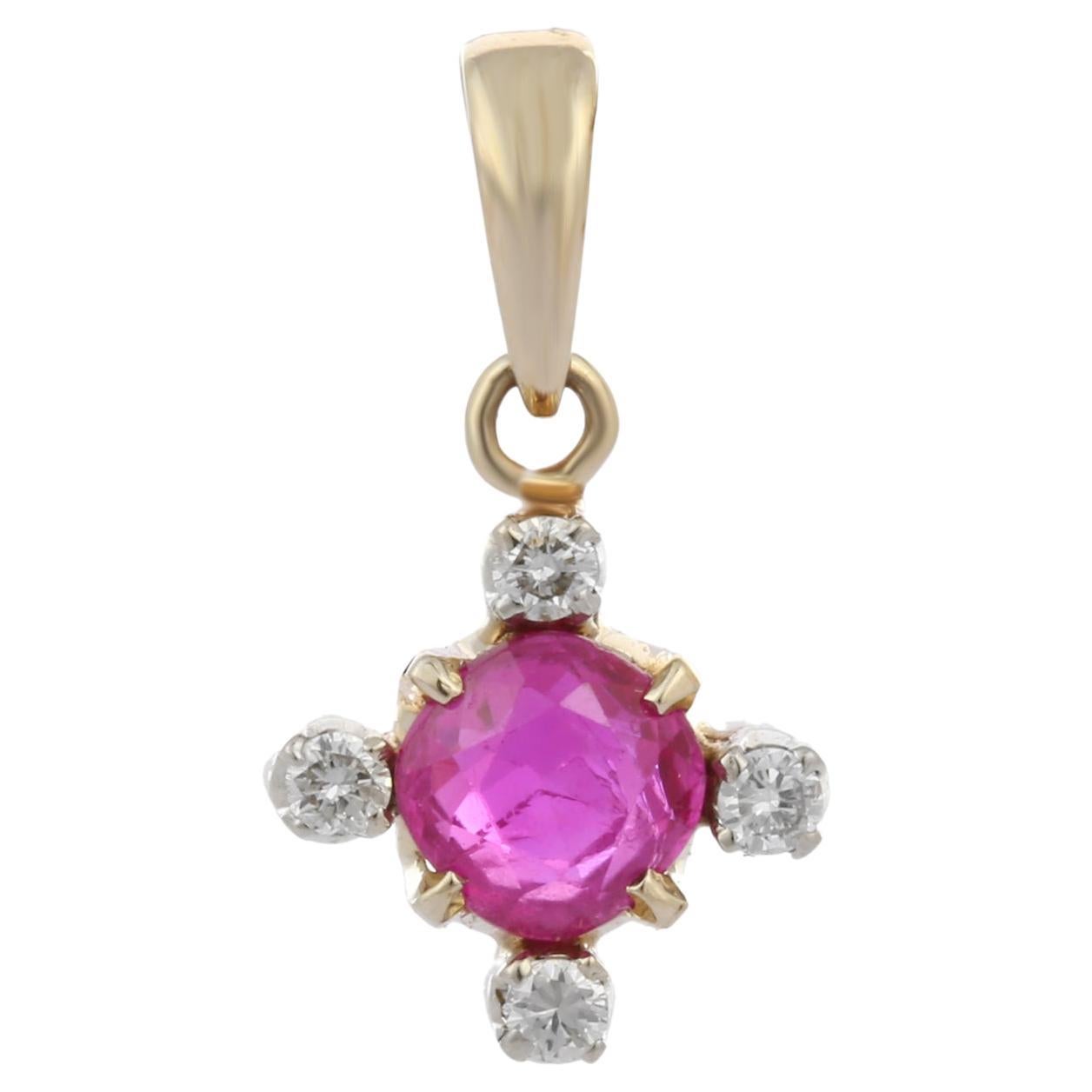 Carrera y Carrera Diamond Encrusted Dagger and Sheath Gold Pendant at ...