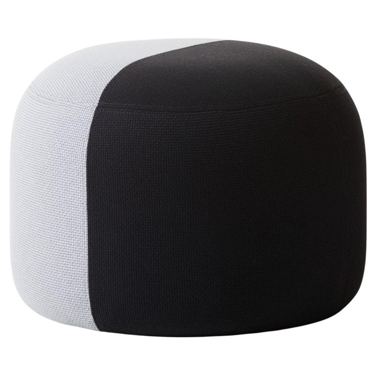 Dainty Pouf Soft Grey Coral Black by Warm Nordic For Sale at 1stDibs ...