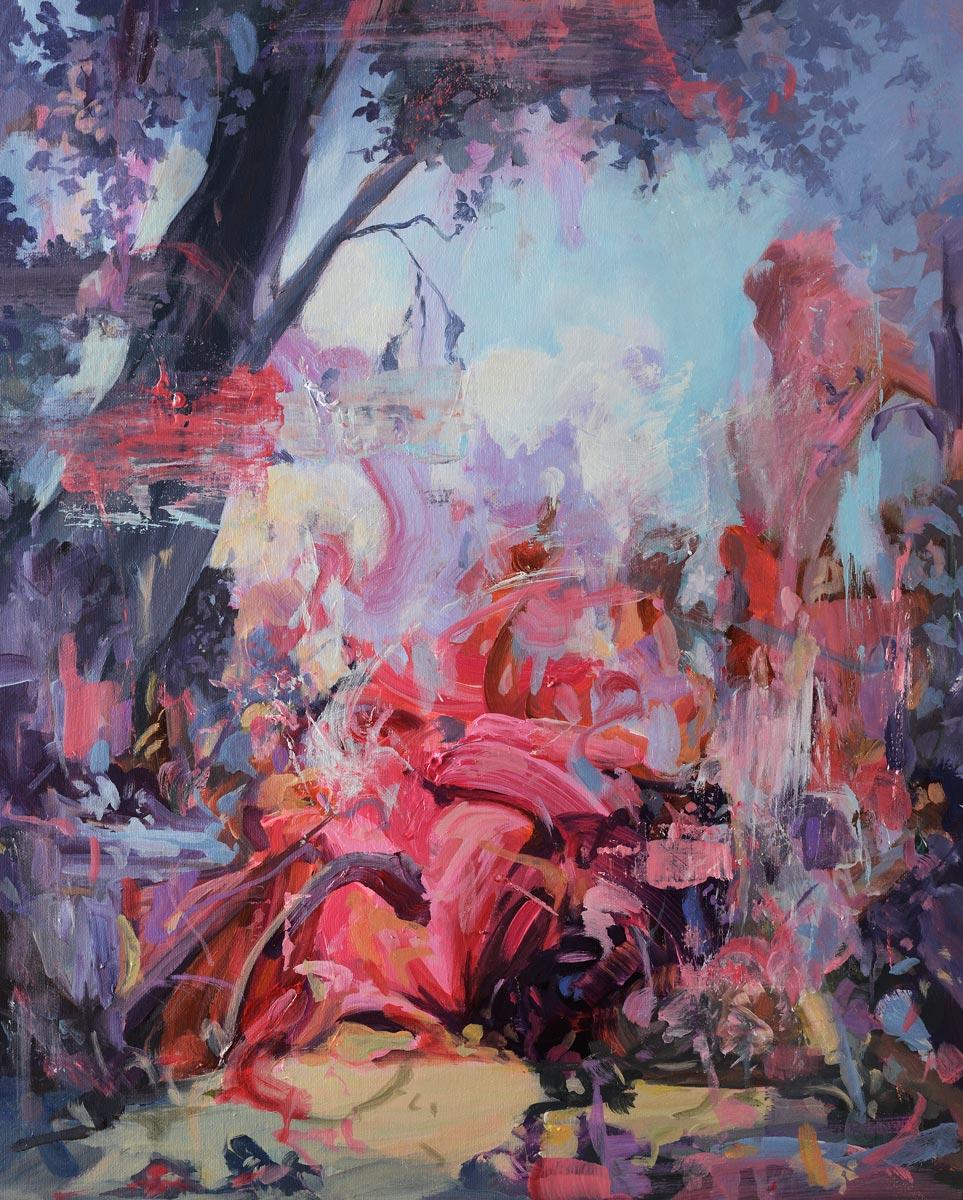 Dairo Vargas - Becoming - original abstract impressionist landscape ...