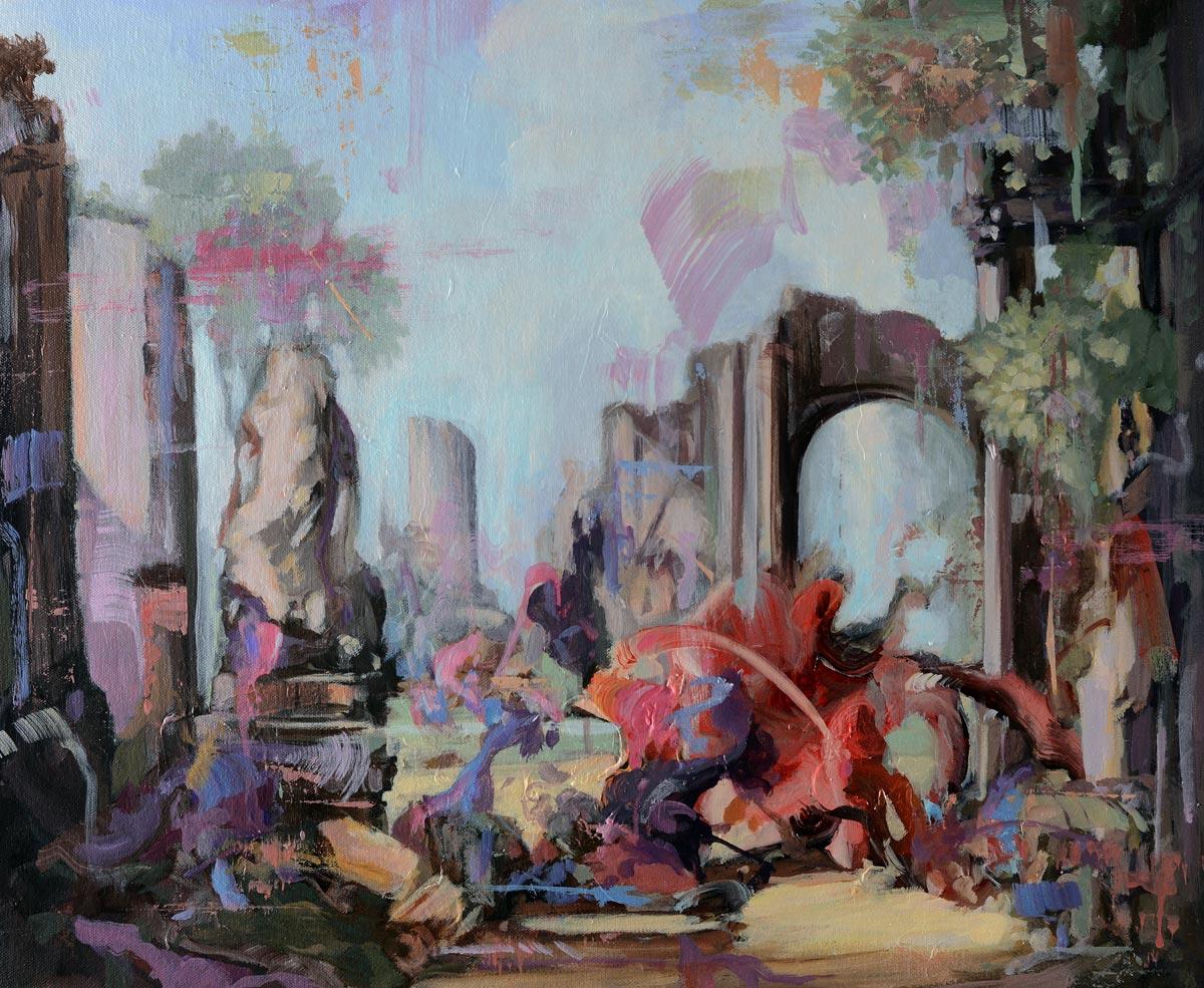 Dairo Vargas - Standing with Giants- modern abstract impressionism ...