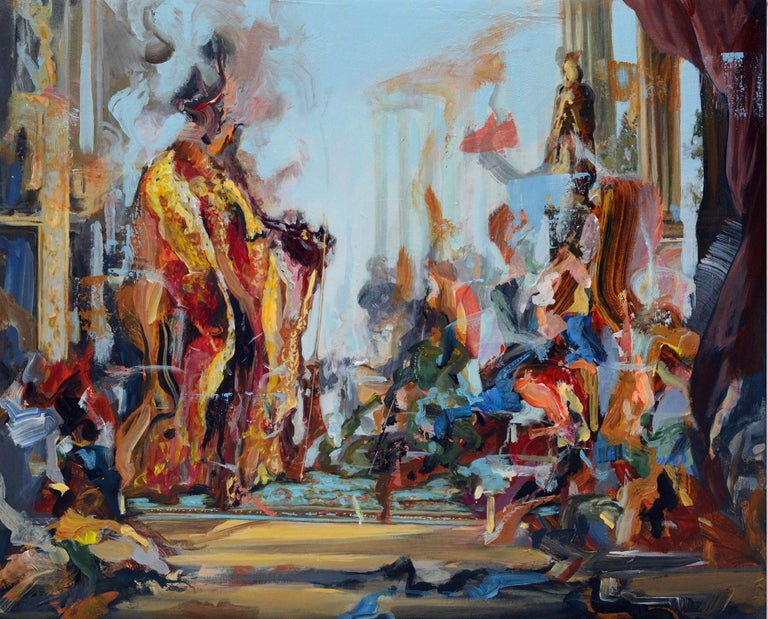 Dairo Vargas - The Sentinel - abstract renaissance fusion artwork oil ...