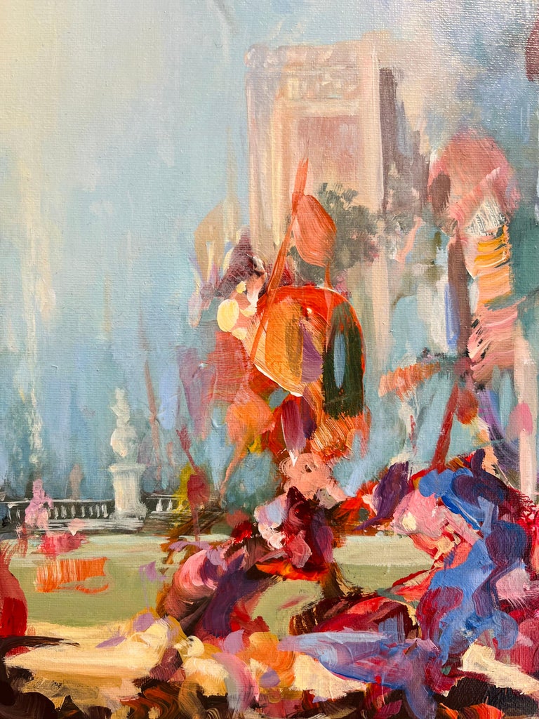 Dairo Vargas - Victory Dance - abstract impressionist landscape vibrant ...