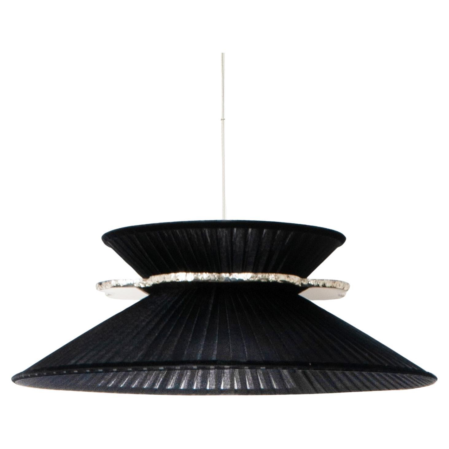 Daisy Contemporary Hanging Lamp 44, Champagne, Silvered Neacklace Glass ...