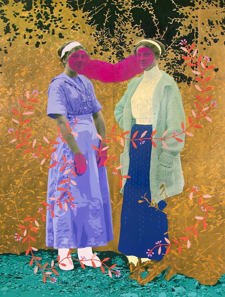 Daisy Patton - Sisters in a Golden Forest For Sale at 1stDibs