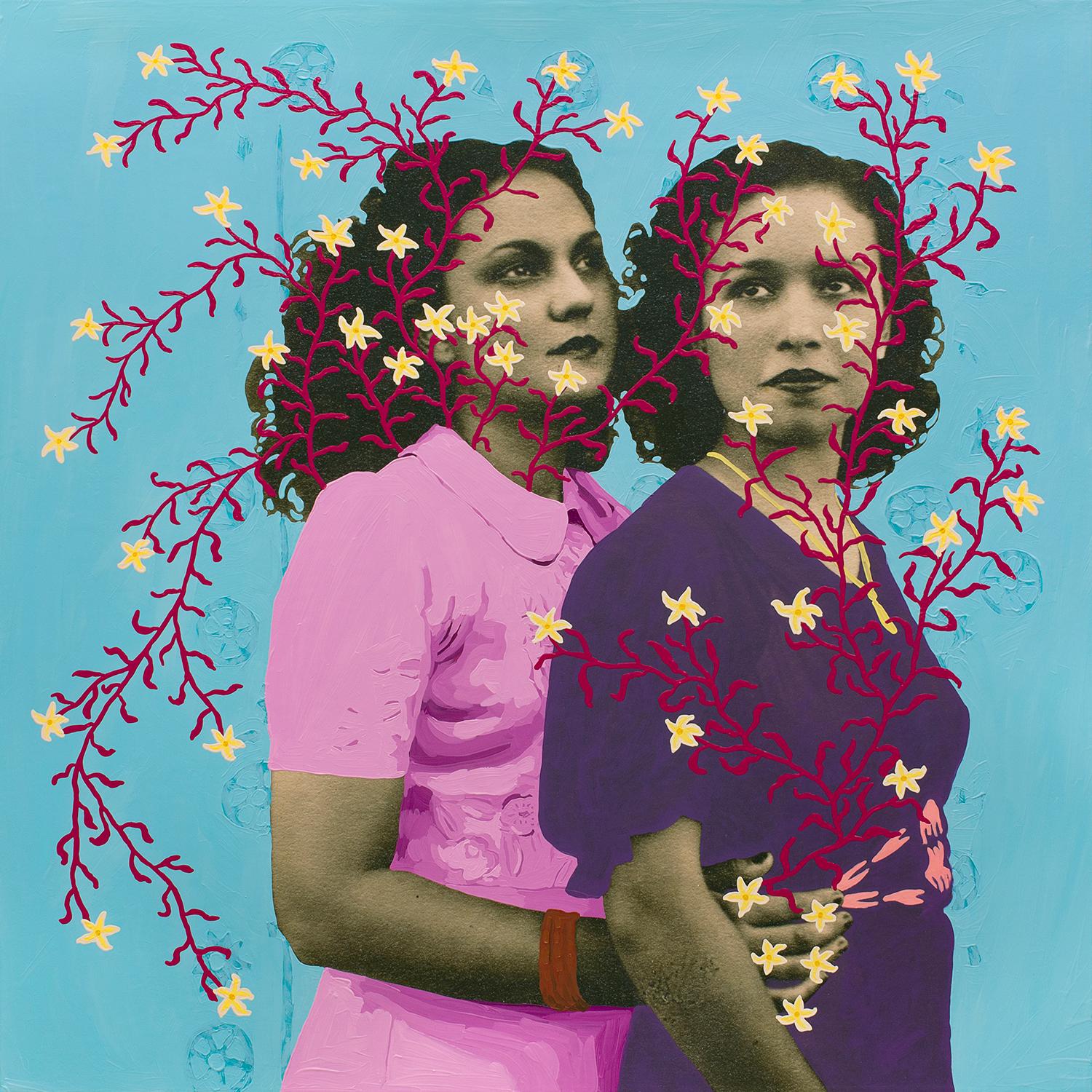 Daisy Patton - Untitled (Seated Woman with Plant and Flowers) For Sale ...