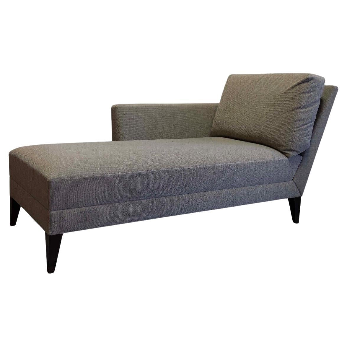 Dakota Jackson Contemporary Modern Cotton Blend Gray Chaise For Sale at ...