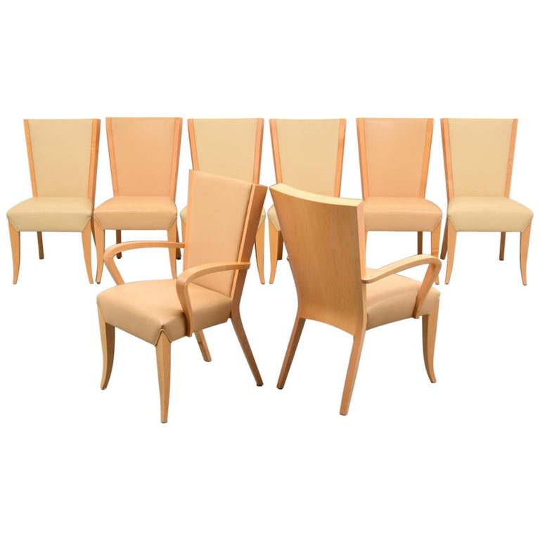 Dakota Jackson Dining Chairs, Set of Eight at 1stDibs