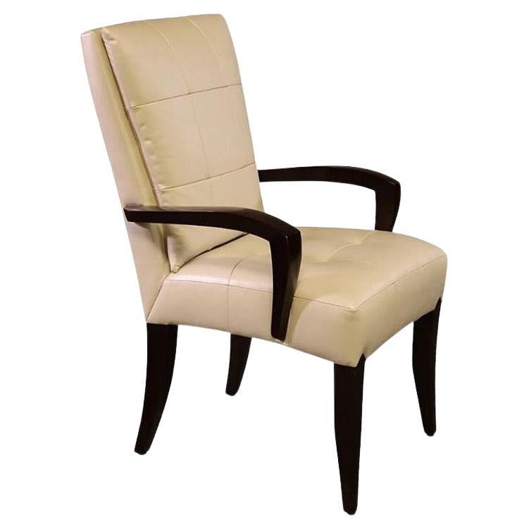 Set of Eight Dakota Jackson Puff Leather Dining Chairs at 1stDibs