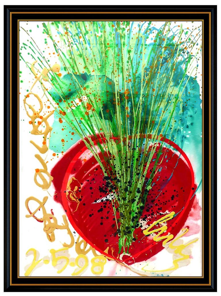 Dale Chihuly - Dale Chihuly Original Acrylic Painting Signed Ikebana ...