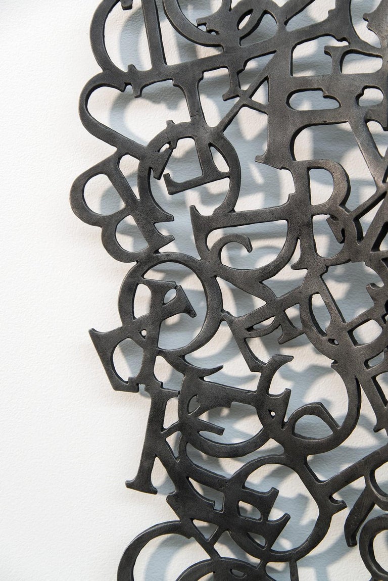 Dale Dunning - Lettered - human figure, gothic, welded cast aluminum ...