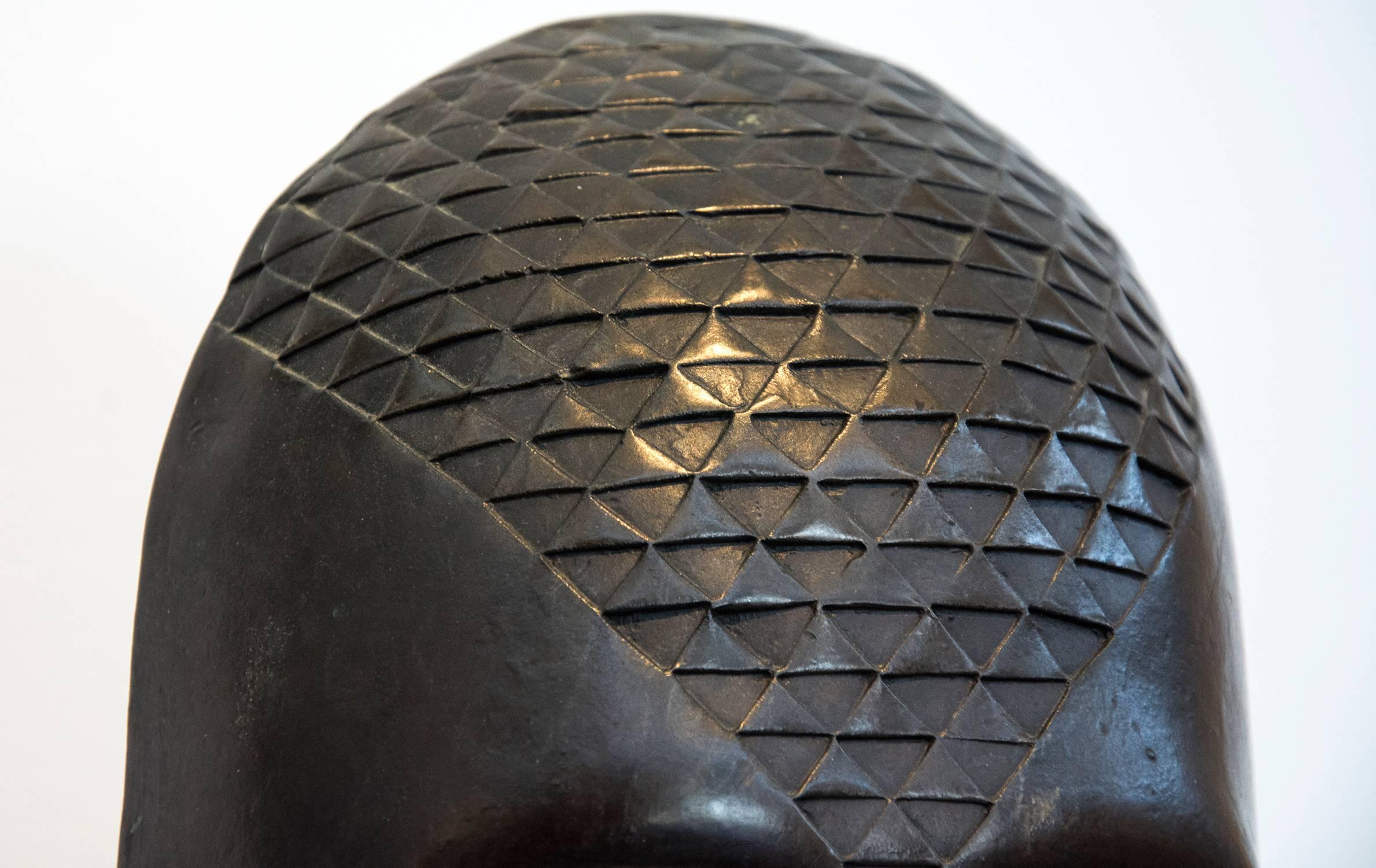 Dale Dunning - Tattoo - Bronze Life Size Mask Sculpture at 1stDibs