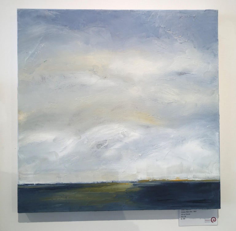 Dale Najarian - Hidden Bijou Sun, Waterscape, Abstract Landscape, Oil ...