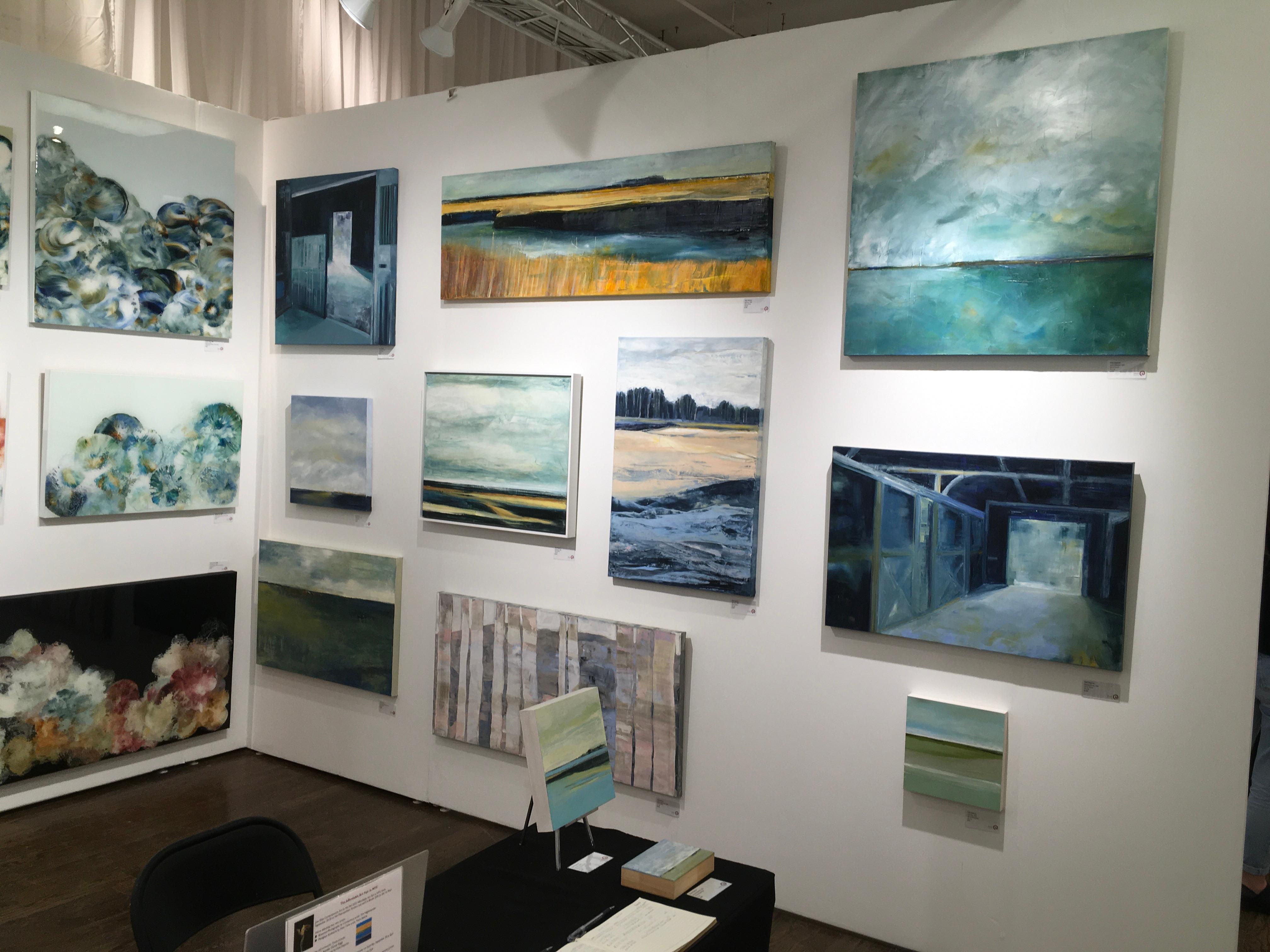 Dale Najarian - Jewel Landscape, Waterscape, Abstract Landscape, Oil on ...