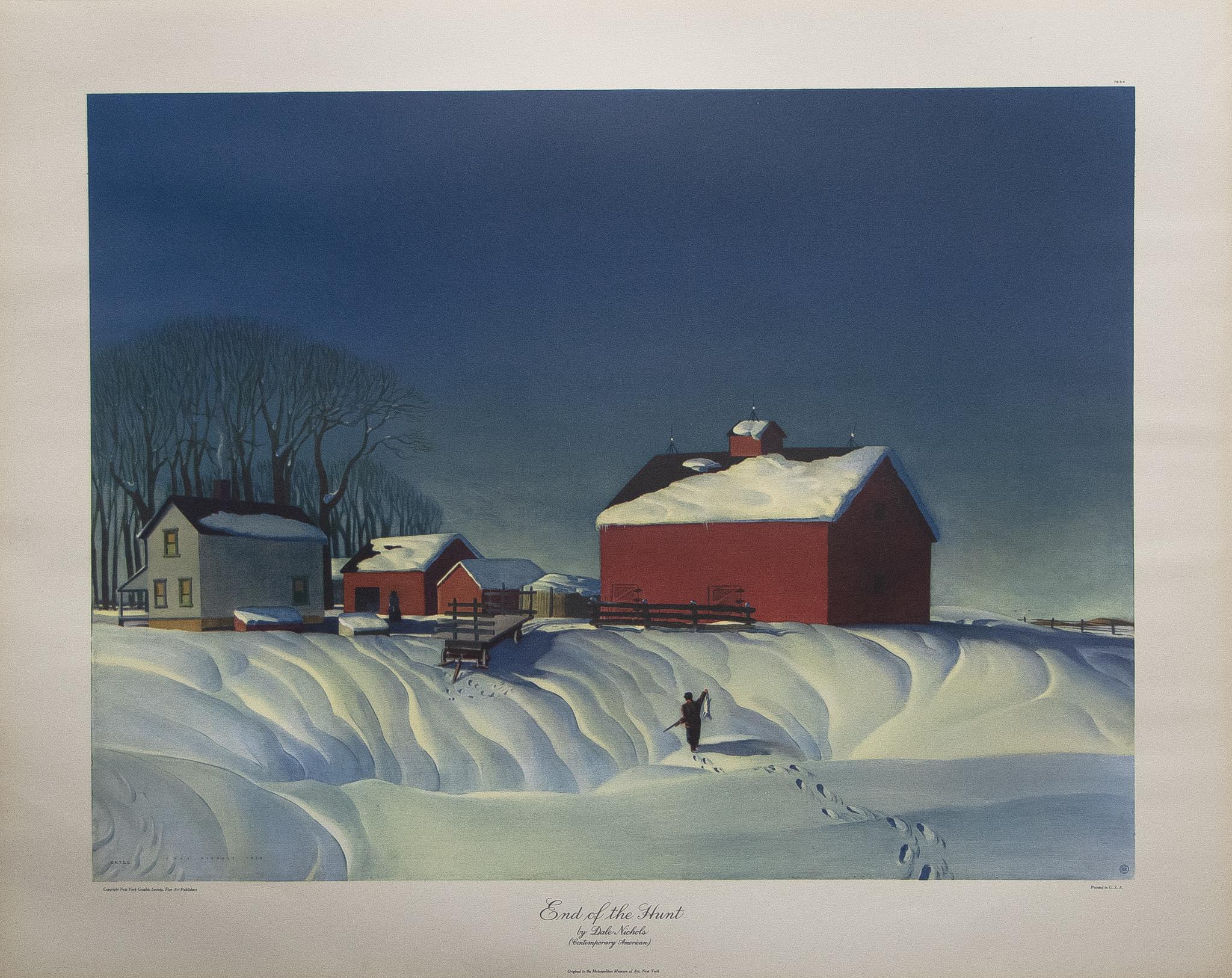 Dale Nichols - "End of the Hunt" Lithograph by Dale Nichols. Printed in ...