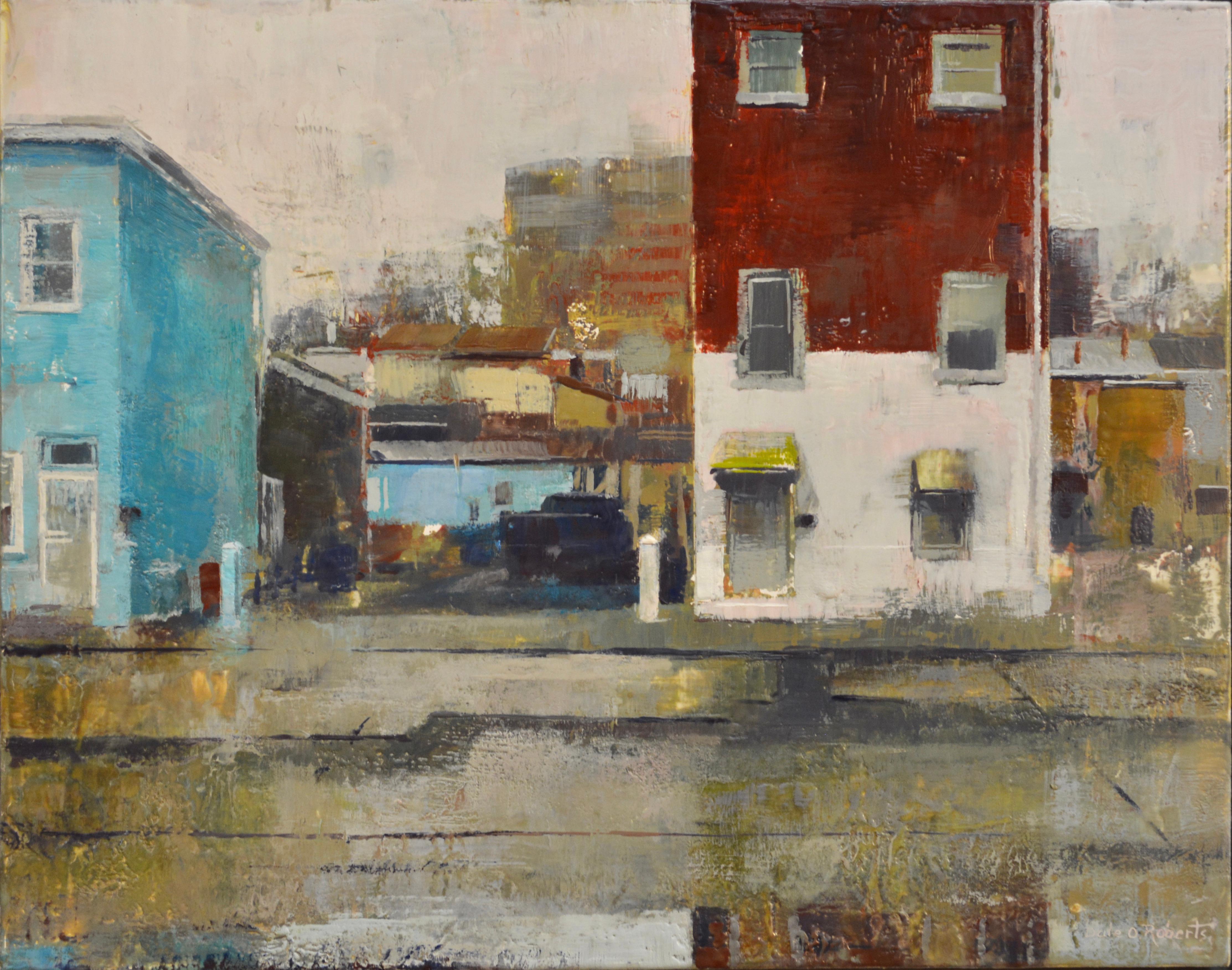 Dale O Roberts - "Stand Alone" Encaustic painting For Sale at 1stDibs