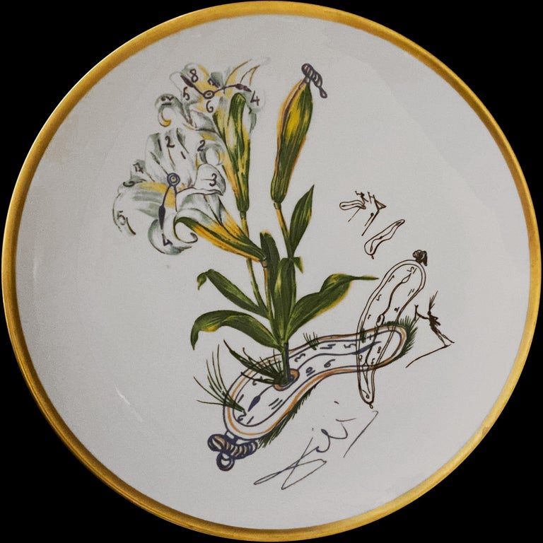 Dali "Las Flores Dalinianas" Set of 8 Dessert Plate Limited Edition ...