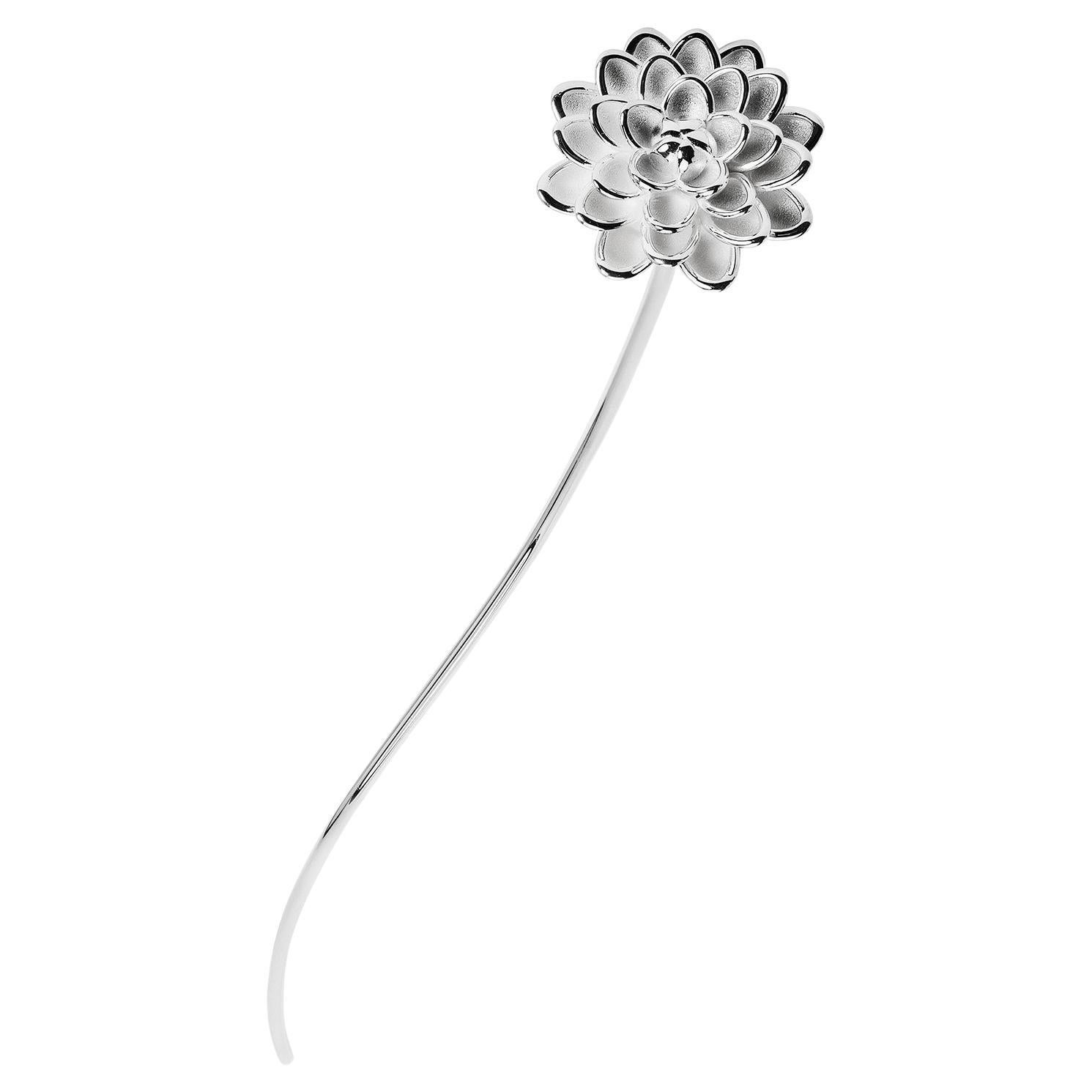 Dalia Flower in Sterling Silver For Sale at 1stDibs