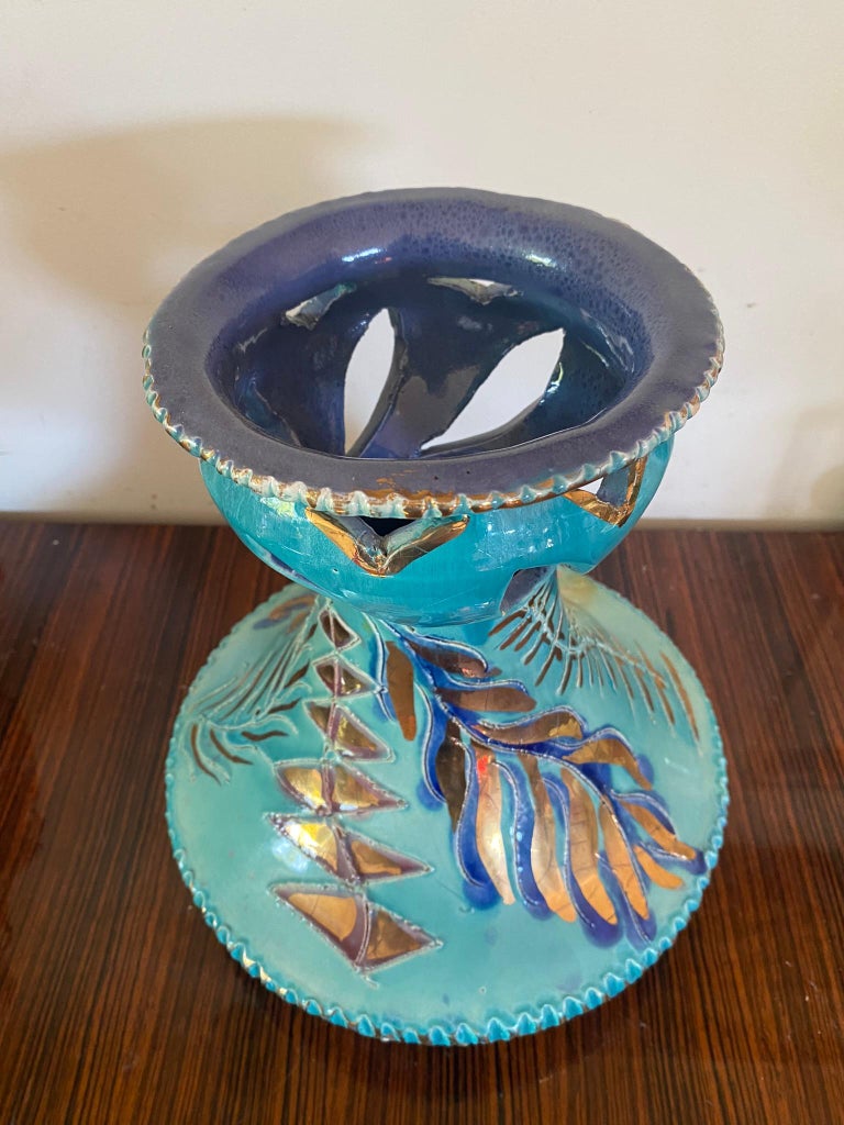 Dalio, Monaco Style Large Ceramic Vase, circa 1960, Signed For Sale at ...