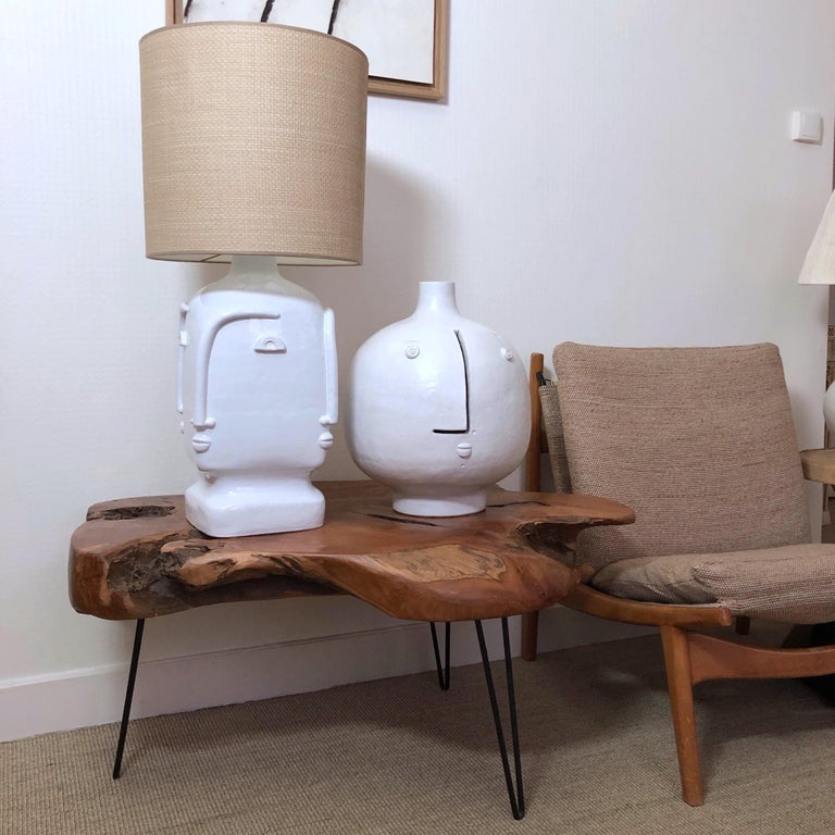 Dalo, Large White Ceramic Table Lamp Base For Sale at 1stDibs