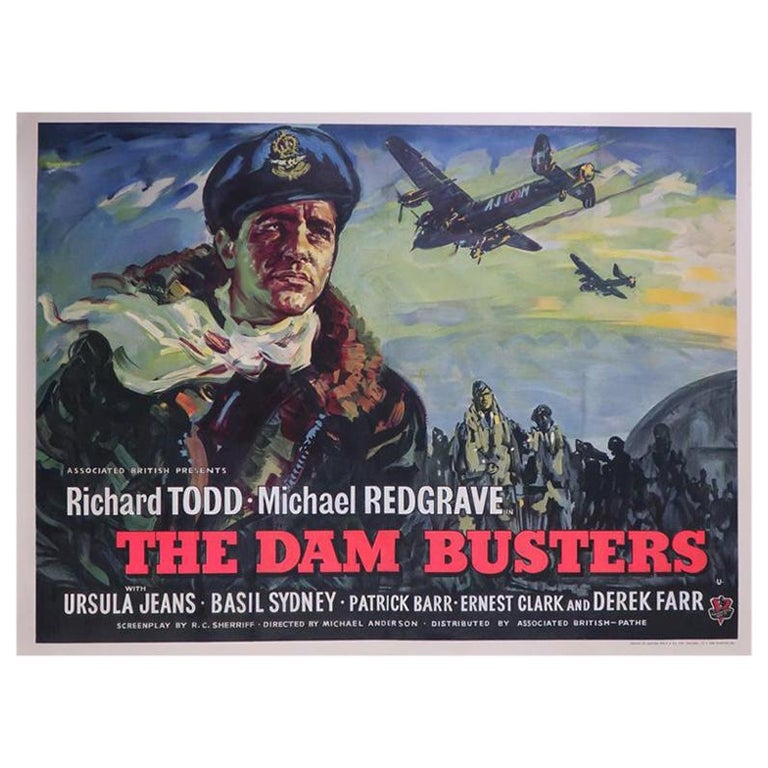 "The Dam Busters", 1955 Poster For Sale at 1stDibs | dam busters poster