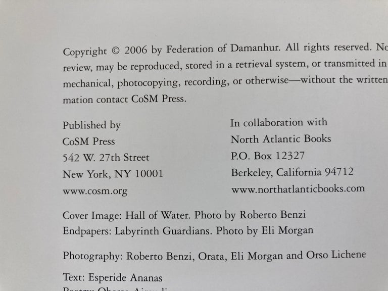 Damanhur Temples of Humankind Book by Ananas Esperide Coffee Table Art ...