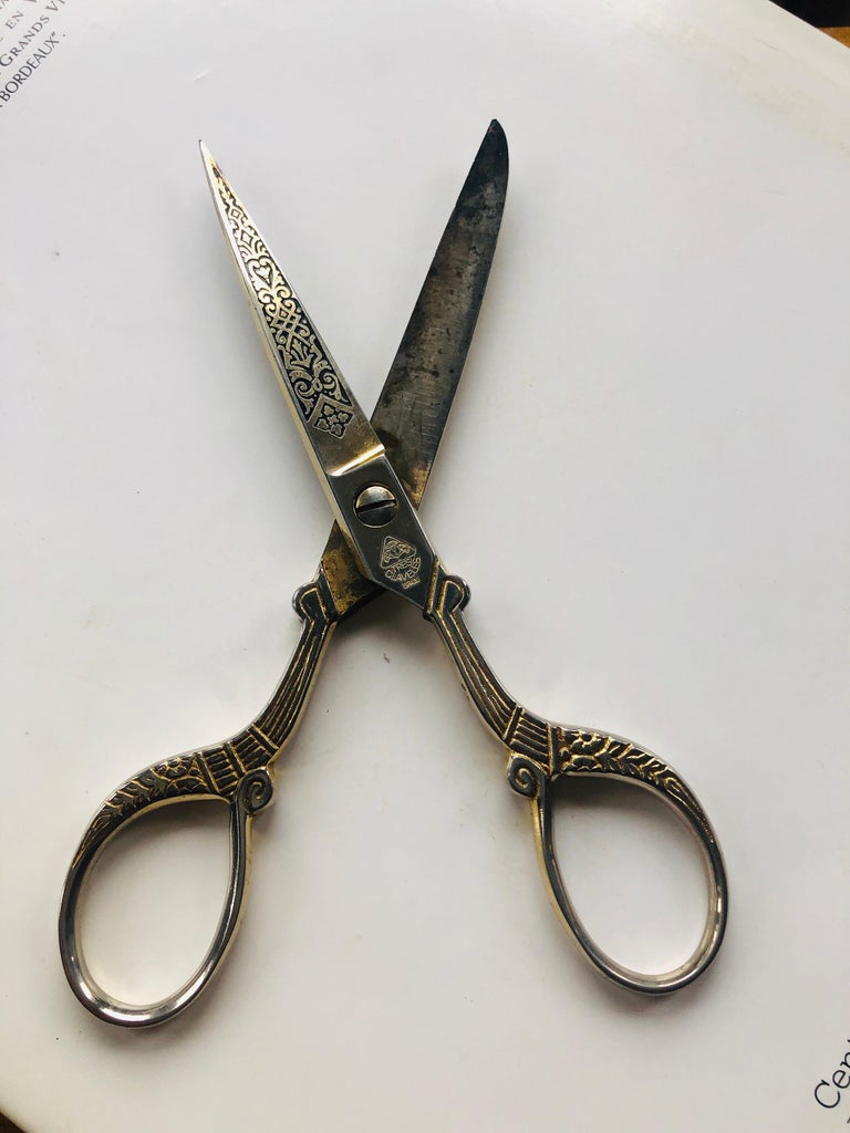 Damascene 3 Tres Claveles Gold Embroidery Ornate Scissor by Toledo ...