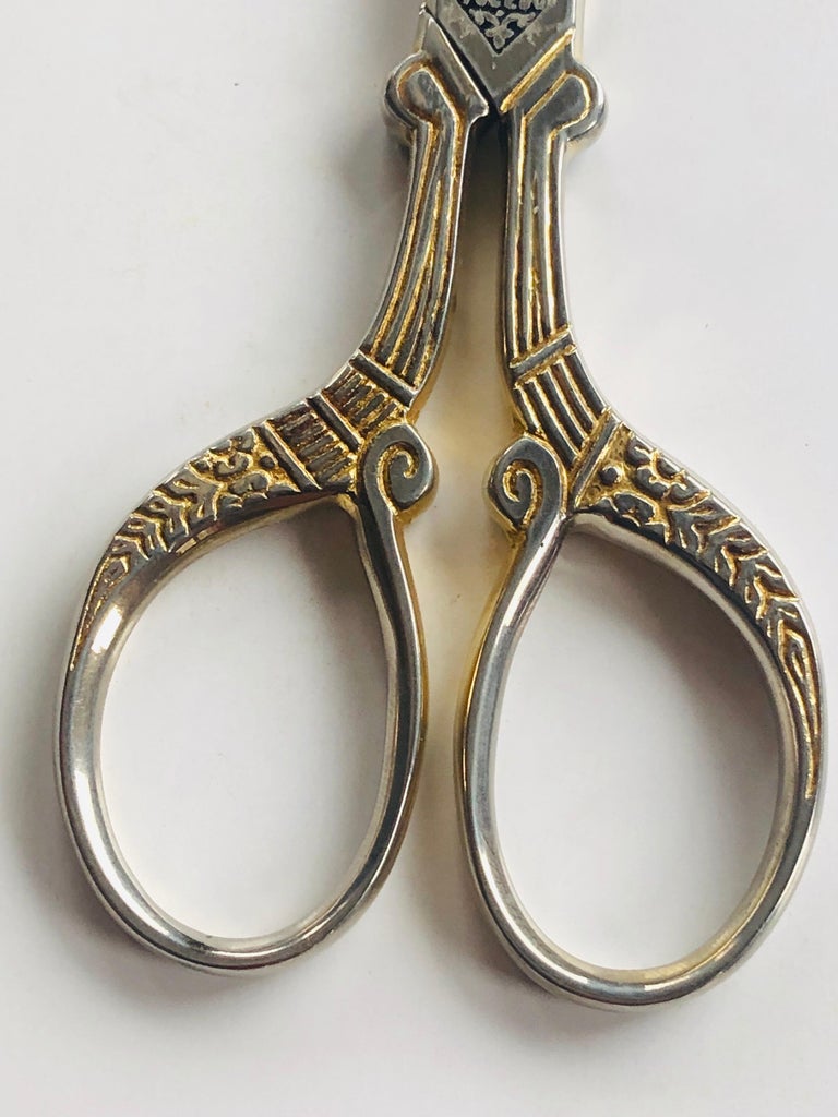 Damascene 3 Tres Claveles Gold Embroidery Ornate Scissor by Toledo ...