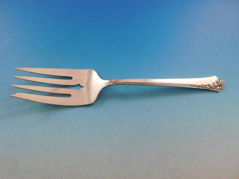 Damask Rose by Oneida Sterling Silver Flatware Set for 12 Service 89 ...