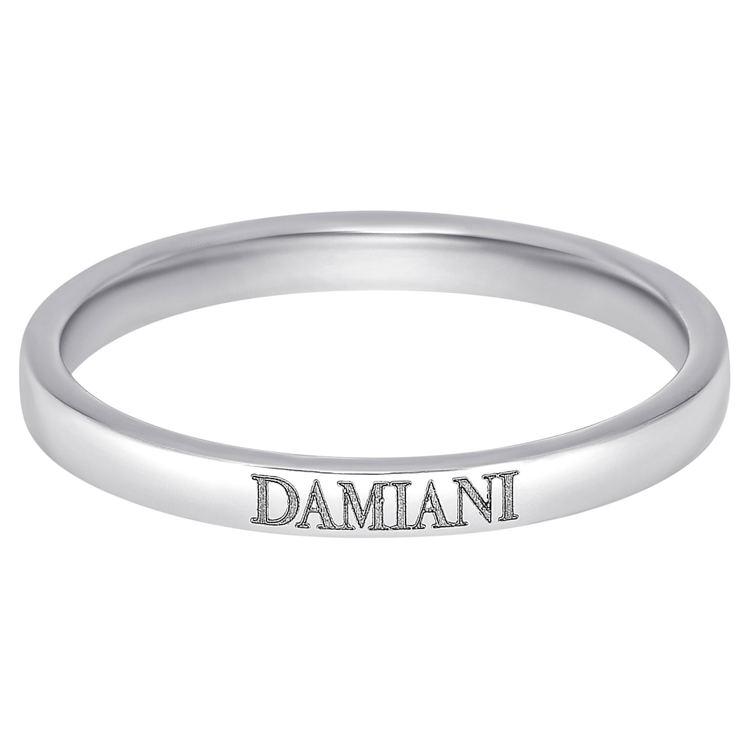 Damiani Bocciolo 18 Karat White Gold Full Diamond Flower Ring at ...