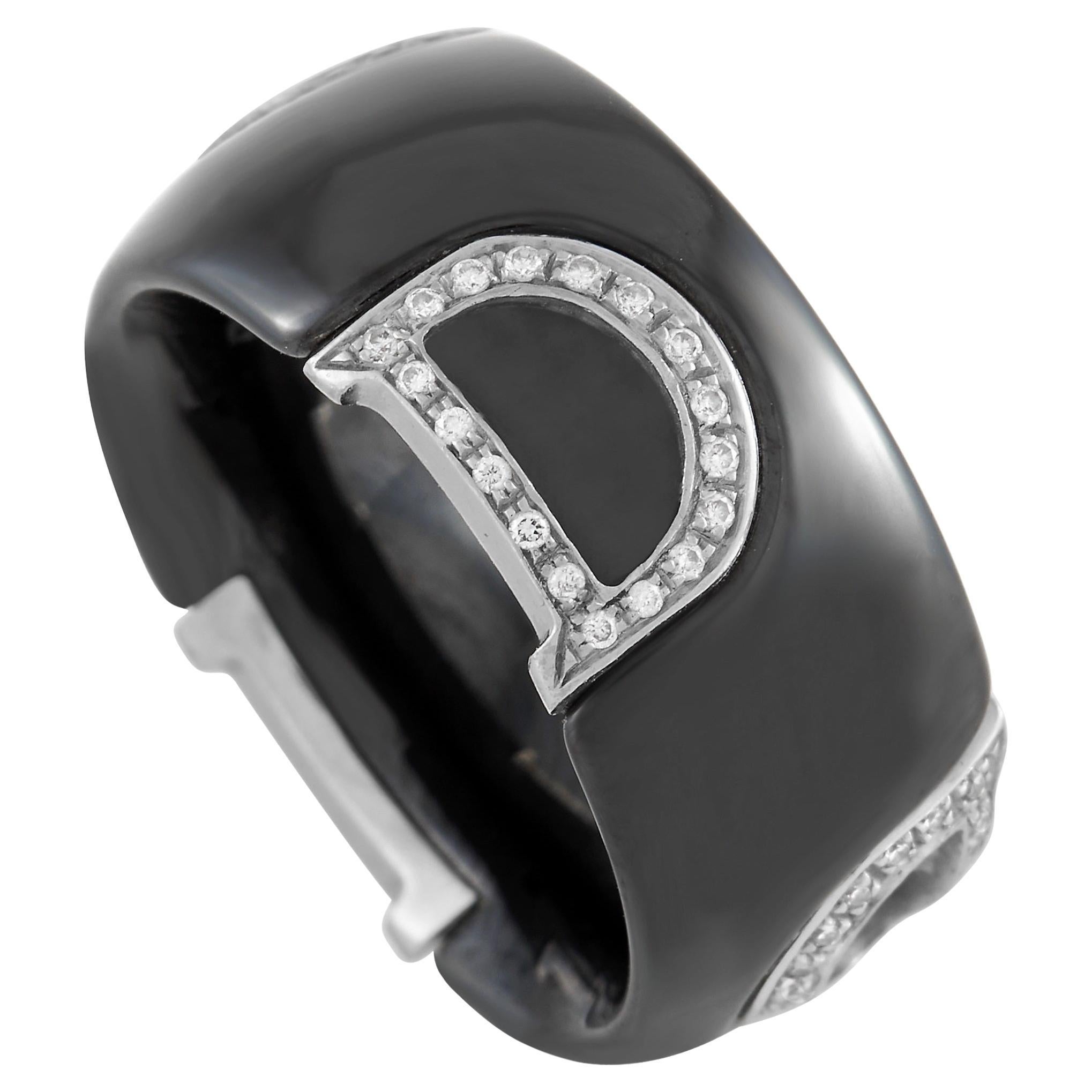 Damiani Diamond and White Gold Cocktail Ring at 1stDibs