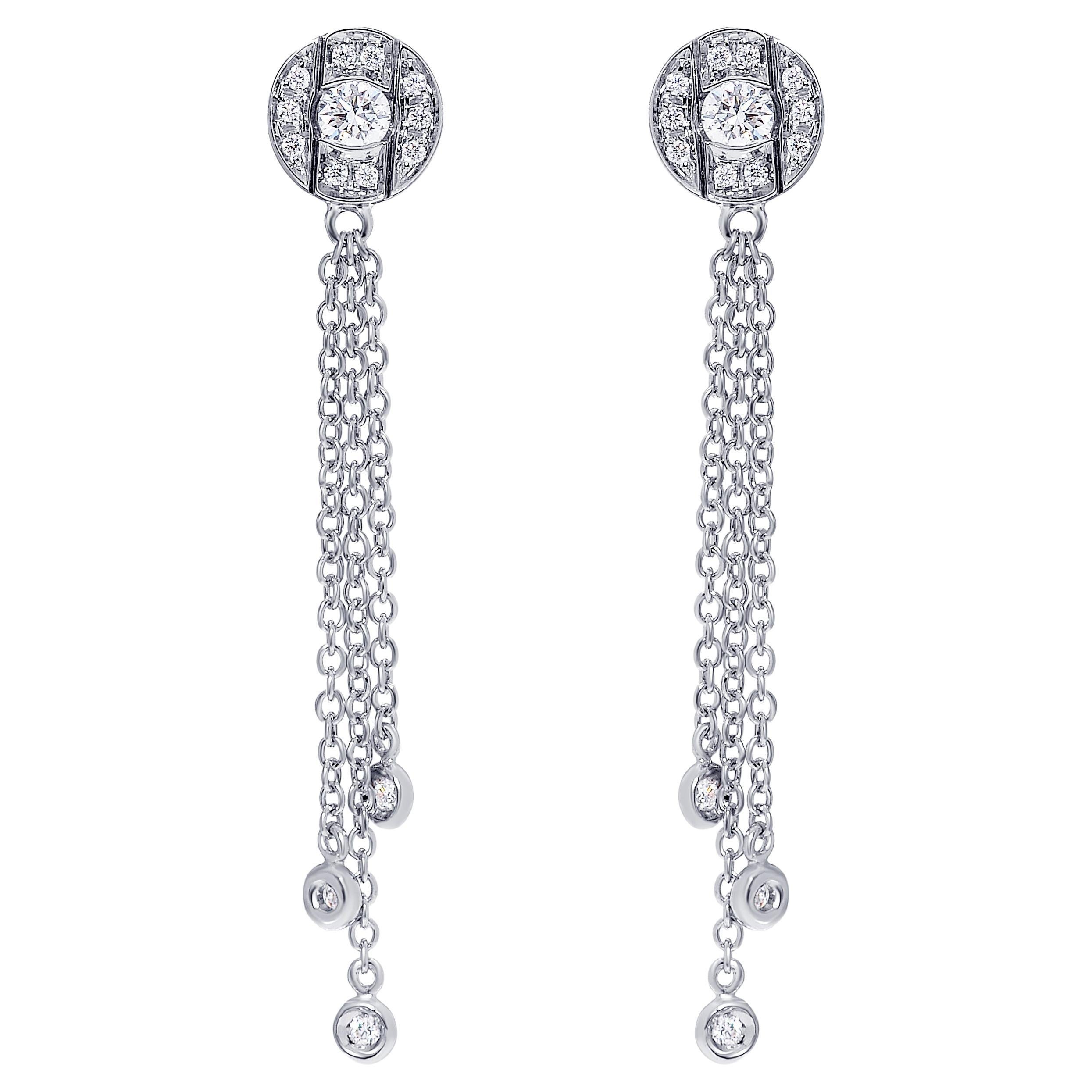 Damiani Diamond Gold Earrings For Sale at 1stDibs | damiani earrings ...