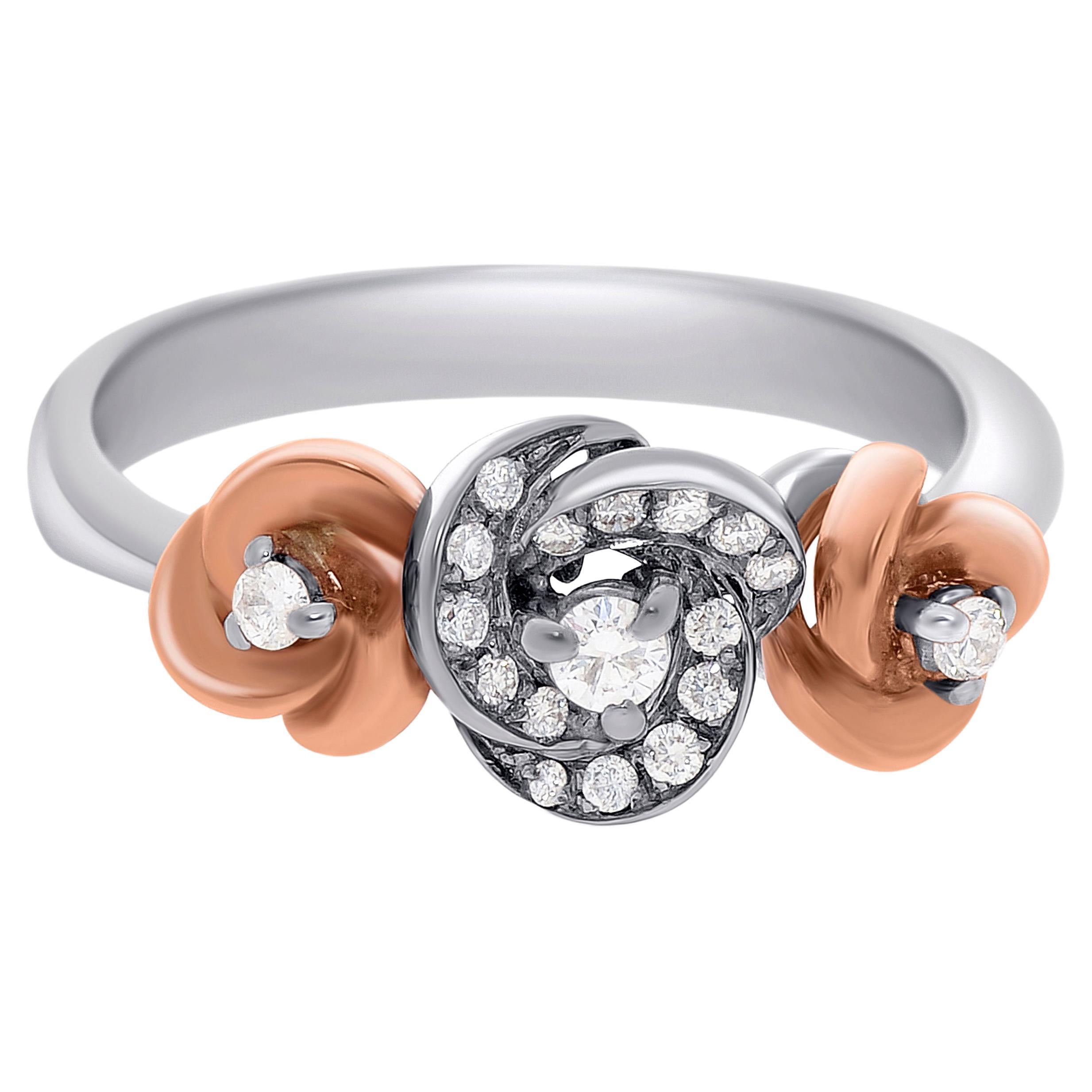 Damiani Gomitolo Diamond White Gold Ring. Sz. 56-7.75 For Sale at ...