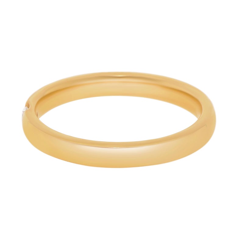 Damiani 18k Yellow Gold, Diamond Band Ring For Sale at 1stDibs