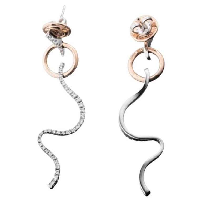 Damiani Brezza Earrings Rose/White Gold and Diamonds, 20022976 For Sale ...