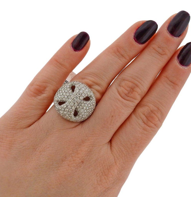 Damiani Gold Diamond Ring For Sale at 1stDibs