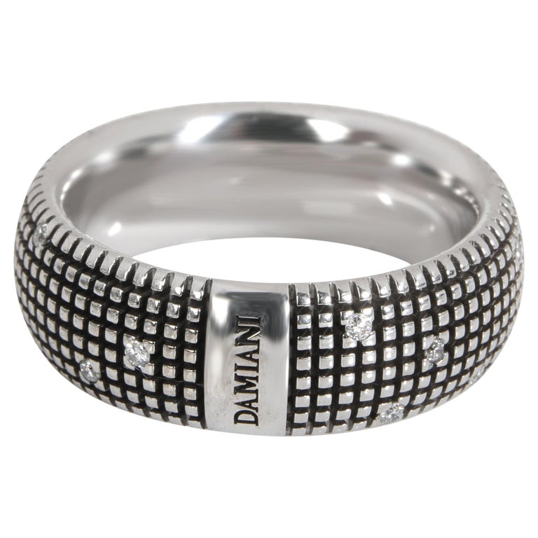 Damiani Metropolitan Diamond Band in 18k Black Gold 0.14 Ctw For Sale ...