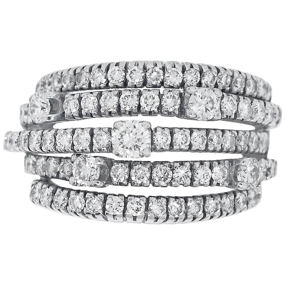 Damiani Diamond Gold Ring For Sale at 1stDibs