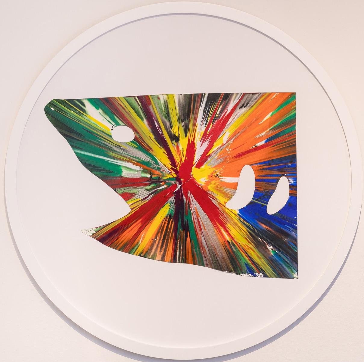Damien Hirst - Pintura con giro de tiburón en venta en 1stDibs