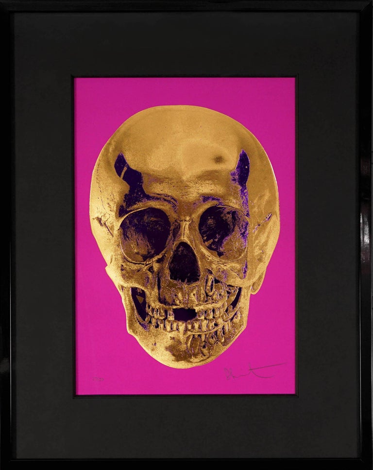 Damien Hirst - Damien Hirst, Skull, Fuchsia/Gold, 2012 at 1stDibs