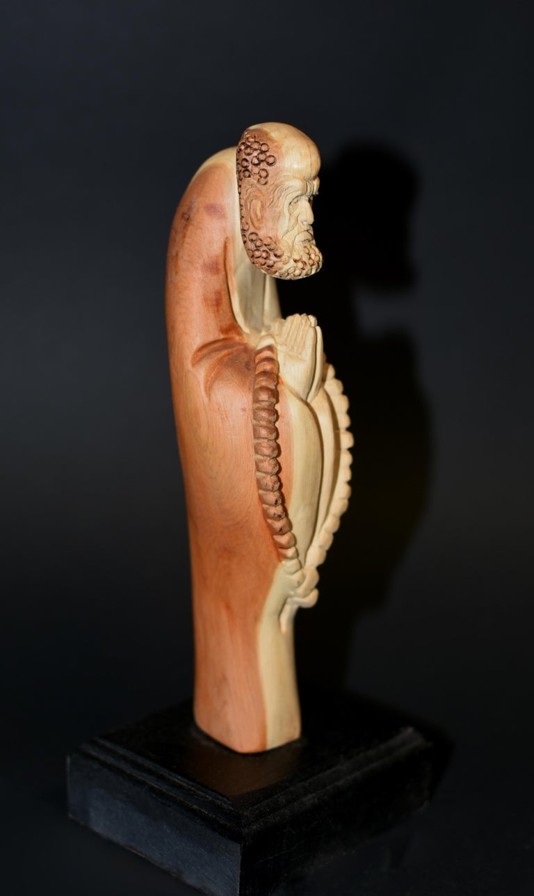 Damo Bodhidharma with Long Prayer Beads For Sale at 1stDibs