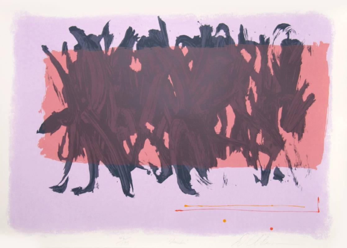 Adolph Gottlieb - Black Field, Abstract Expressionist Silkscreen by ...