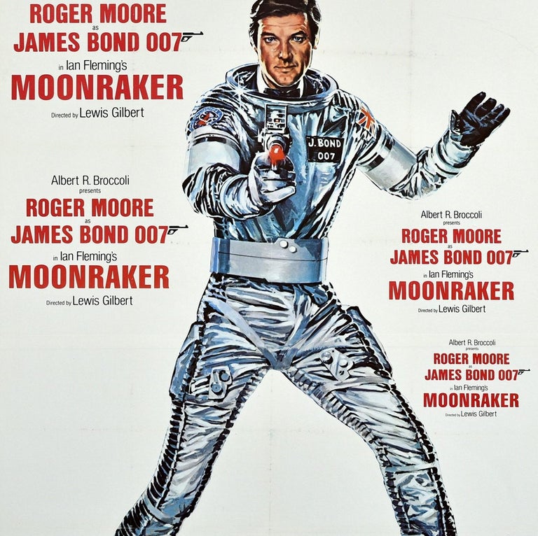 Dan Goozee – „Original Vintage James Bond Filmplakat "Mondraker" Roger Moore 007:: Filmkunst ...