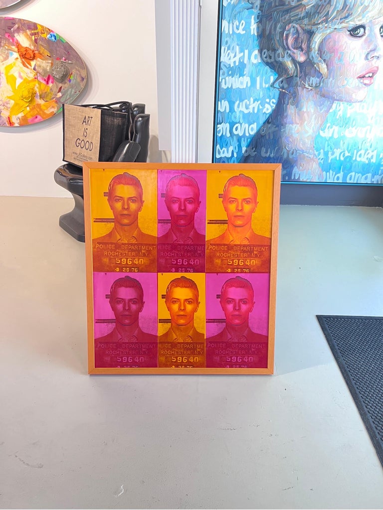 Dan Leahy - Original Collage on panel “David Bowie” For Sale at 1stDibs