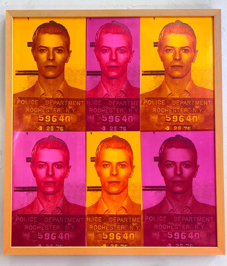 Dan Leahy - Original Collage on panel “David Bowie” For Sale at 1stDibs