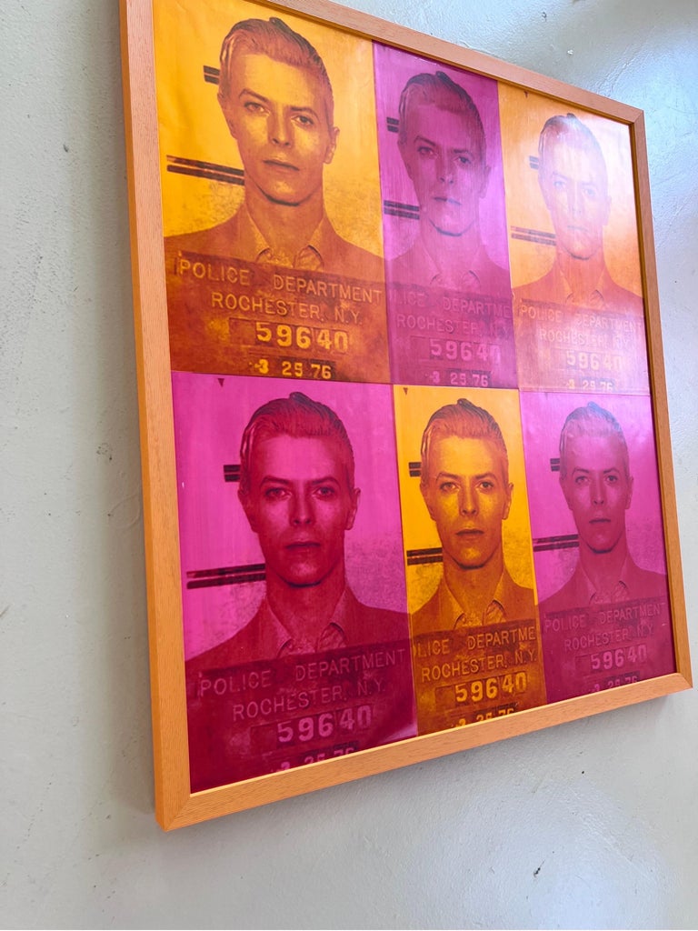 Dan Leahy - Original Collage on panel “David Bowie” For Sale at 1stDibs
