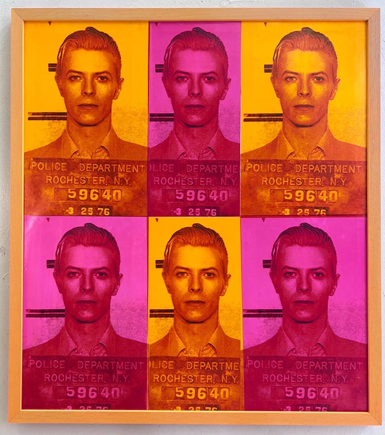 Dan Leahy - Original Collage on panel “David Bowie” For Sale at 1stDibs