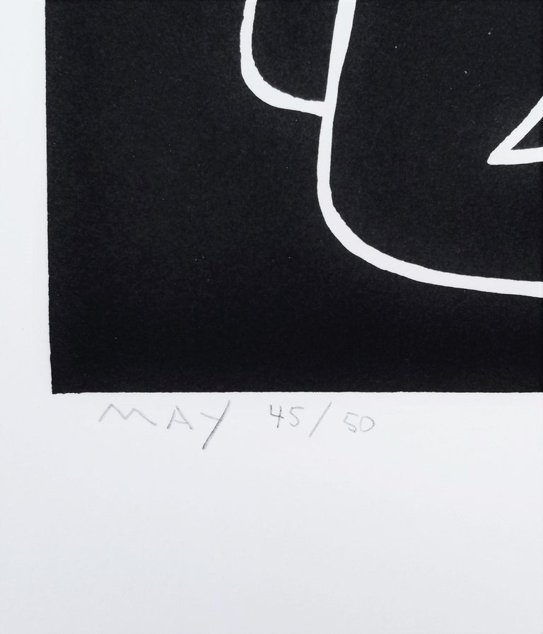 Dan May - Reclining Nude (Black) For Sale at 1stDibs