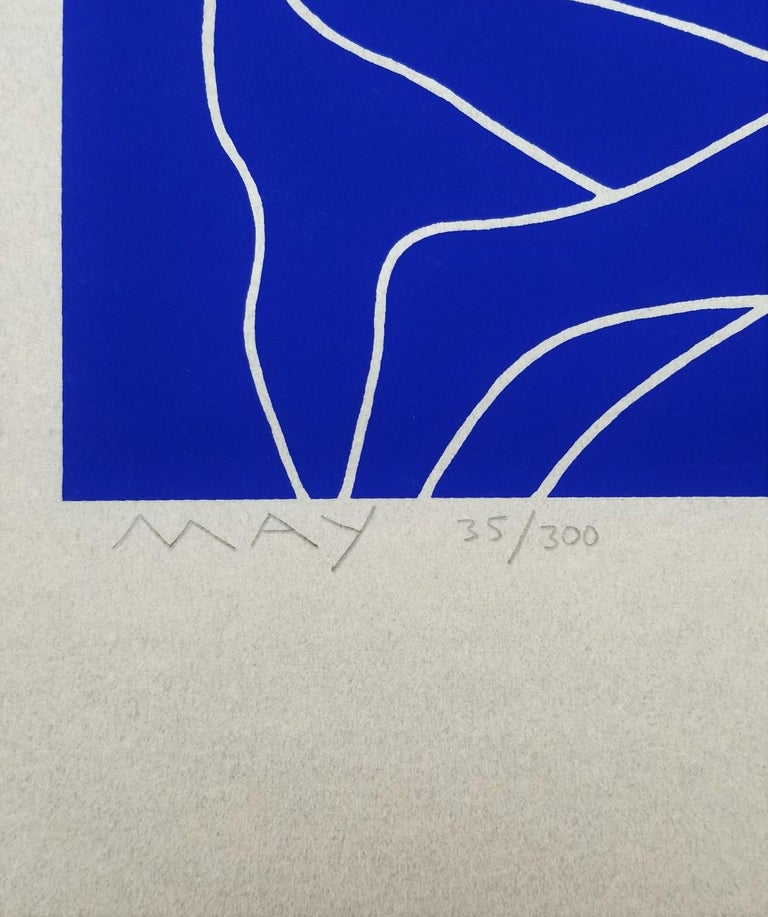 Dan May - Reclining Nude (Blue) III For Sale at 1stDibs