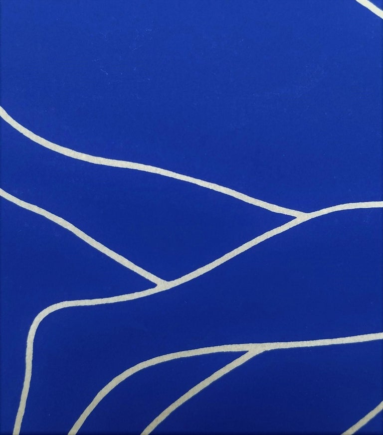 Dan May - Reclining Nude (Blue) III For Sale at 1stDibs